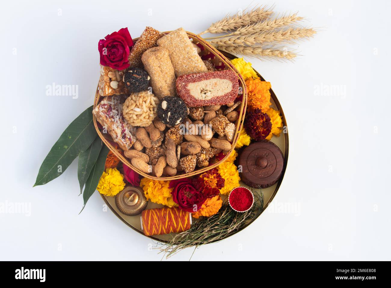 Gulab Gajak Mithai, pista Gazak, Til Patti o Papdi, Til Laddu o Ladoo ...