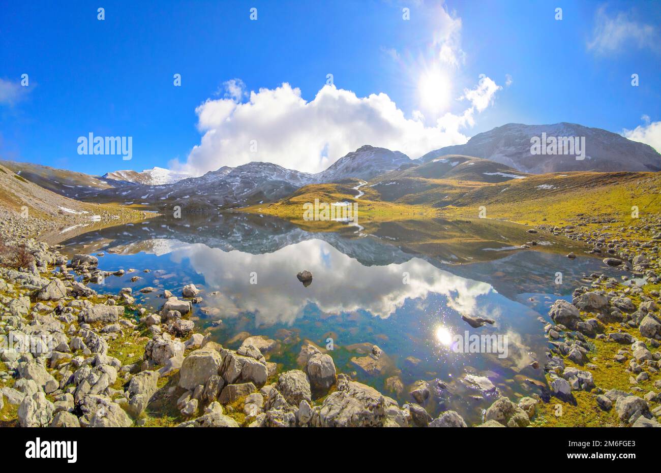 Lago di Duchessa Monte Morrone (Italia) - la cima paesaggistica con ...