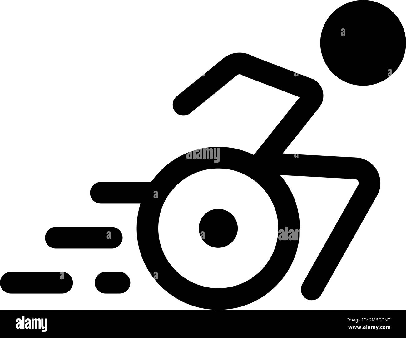 Wheelchair pictogram Immagini Vettoriali Stock - Alamy