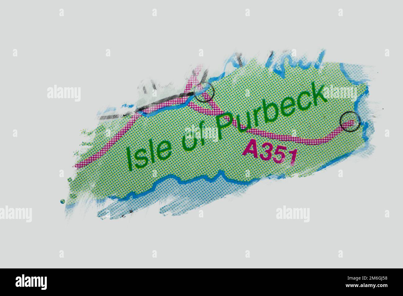 Mappa dell'isola di purbeck immagini e fotografie stock ad alta ...