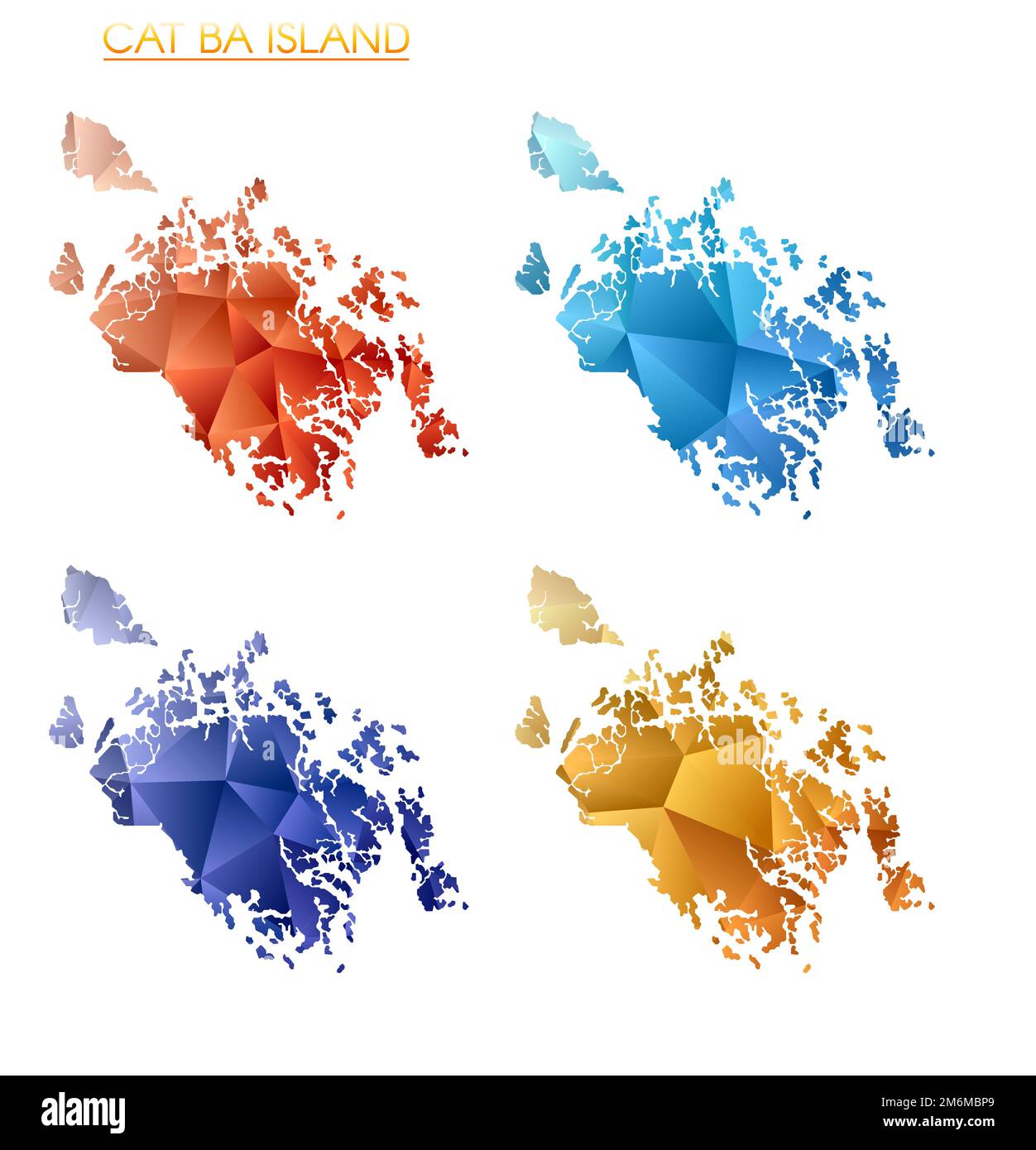 Mappa dell'isola di cat ba immagini e fotografie stock ad alta ...