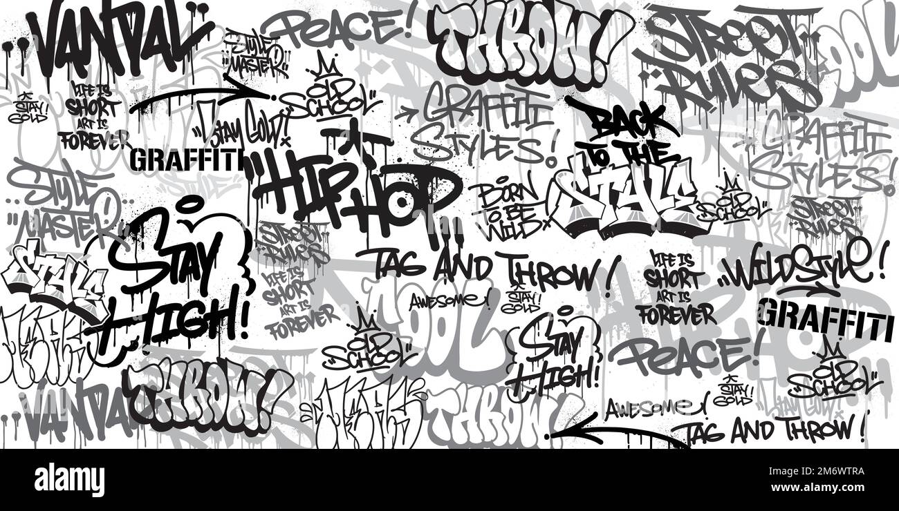 Graffiti spray font muro urbano tagging lettering immagini e fotografie ...