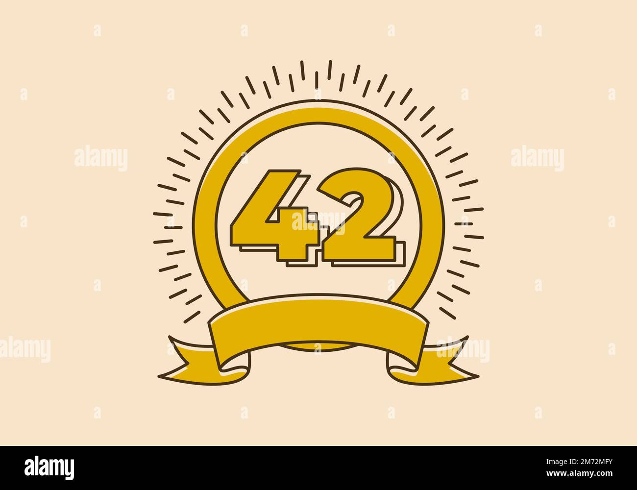 Numero della carta 42 Immagini Vettoriali Stock - Alamy