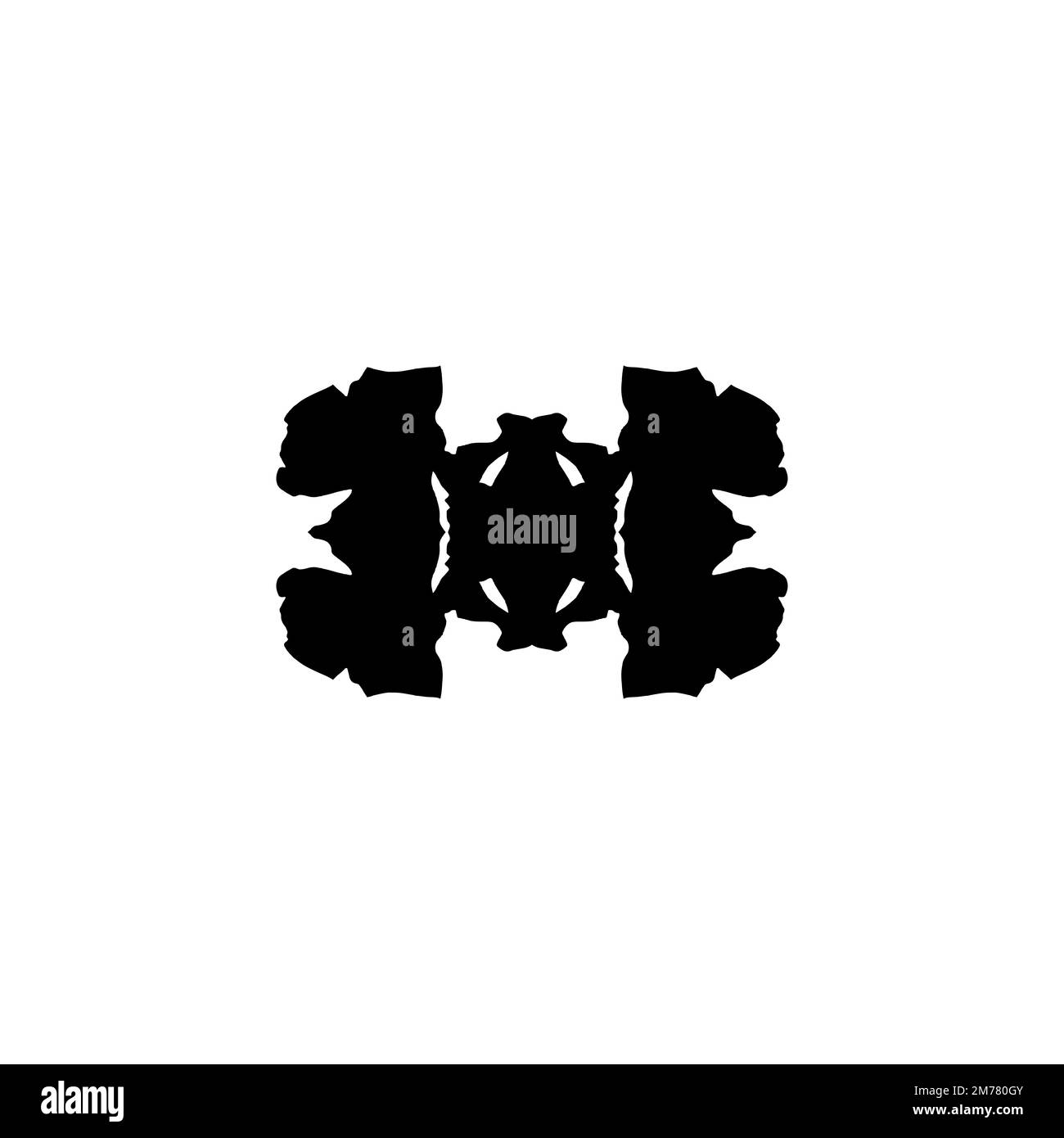 Icona test Rorschach. Simbolo di sfondo del test Rorschach di stile ...
