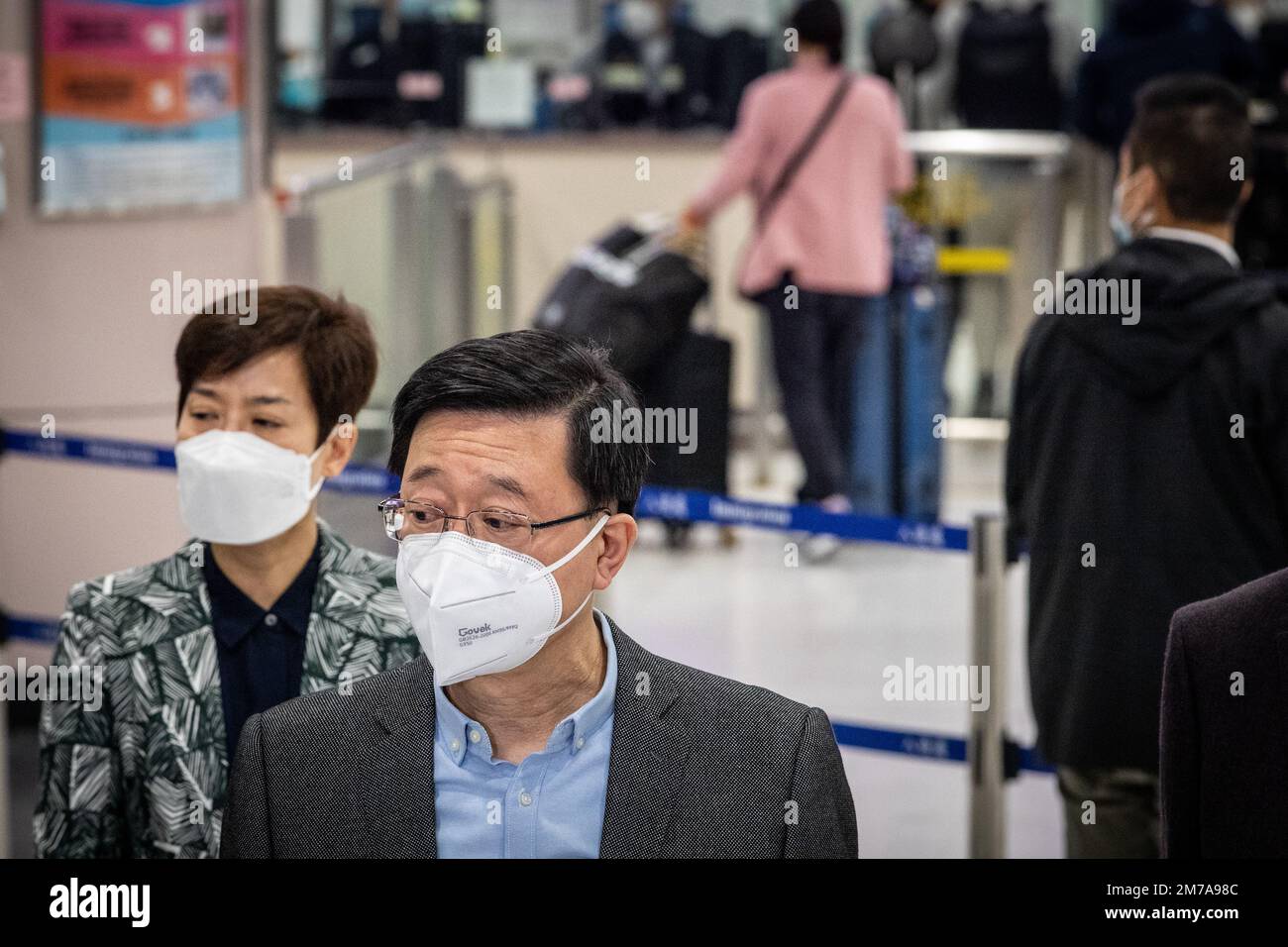 John Lee Ka-chiu, Chief Executive di Hong Kong, ha partecipato alla ...