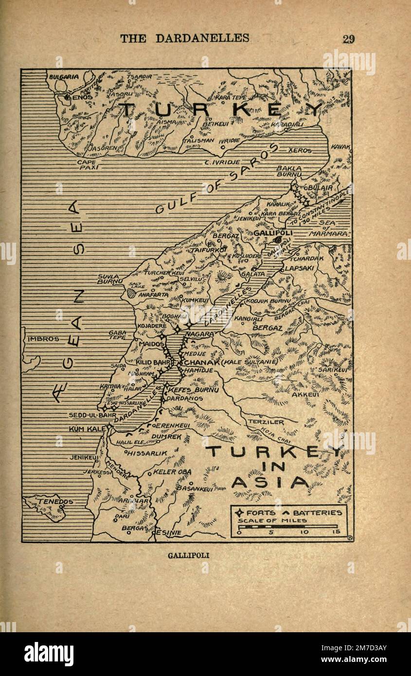 I Dardanelli Gallipoli dal libro la storia della grande guerra; i ...