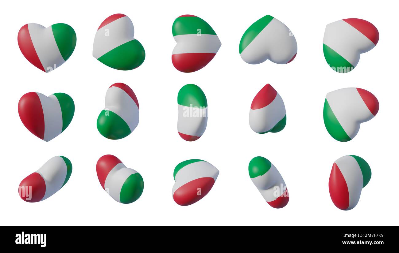 Cuori bandiera colore italia immagini e fotografie stock ad alta ...