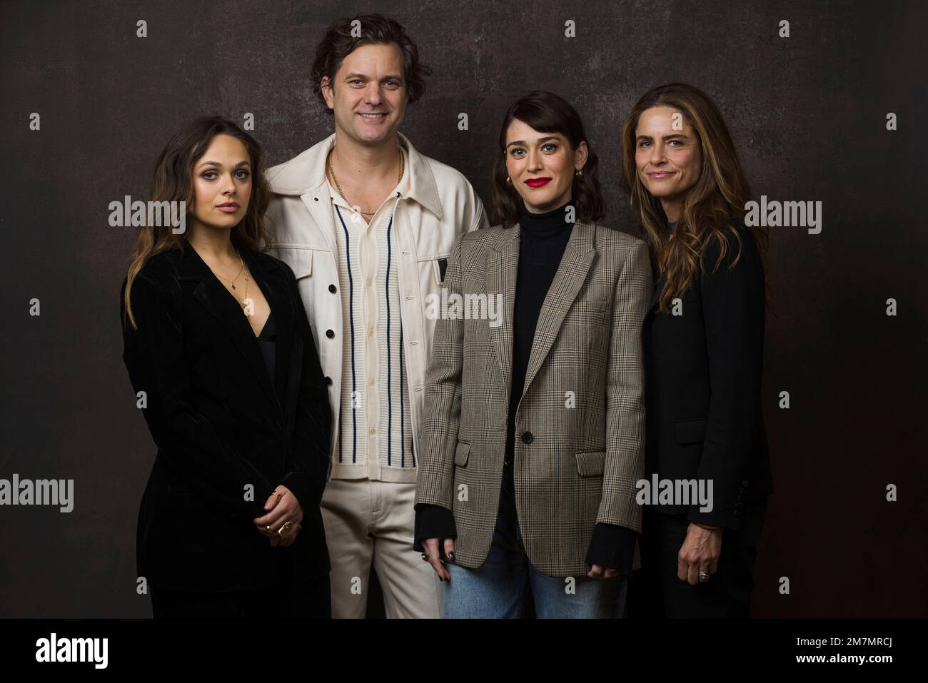 Alyssa Jirrels, from left, Lizzy Caplan, Joshua Jackson and Amanda Peet ...