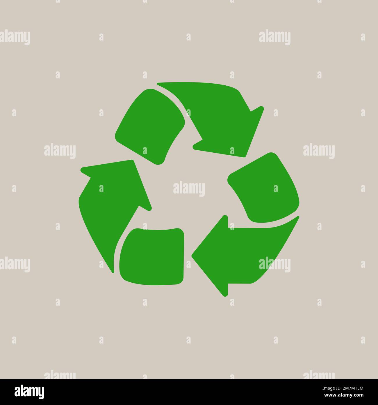 Simbolo di riciclo verde Immagini Vettoriali Stock - Alamy