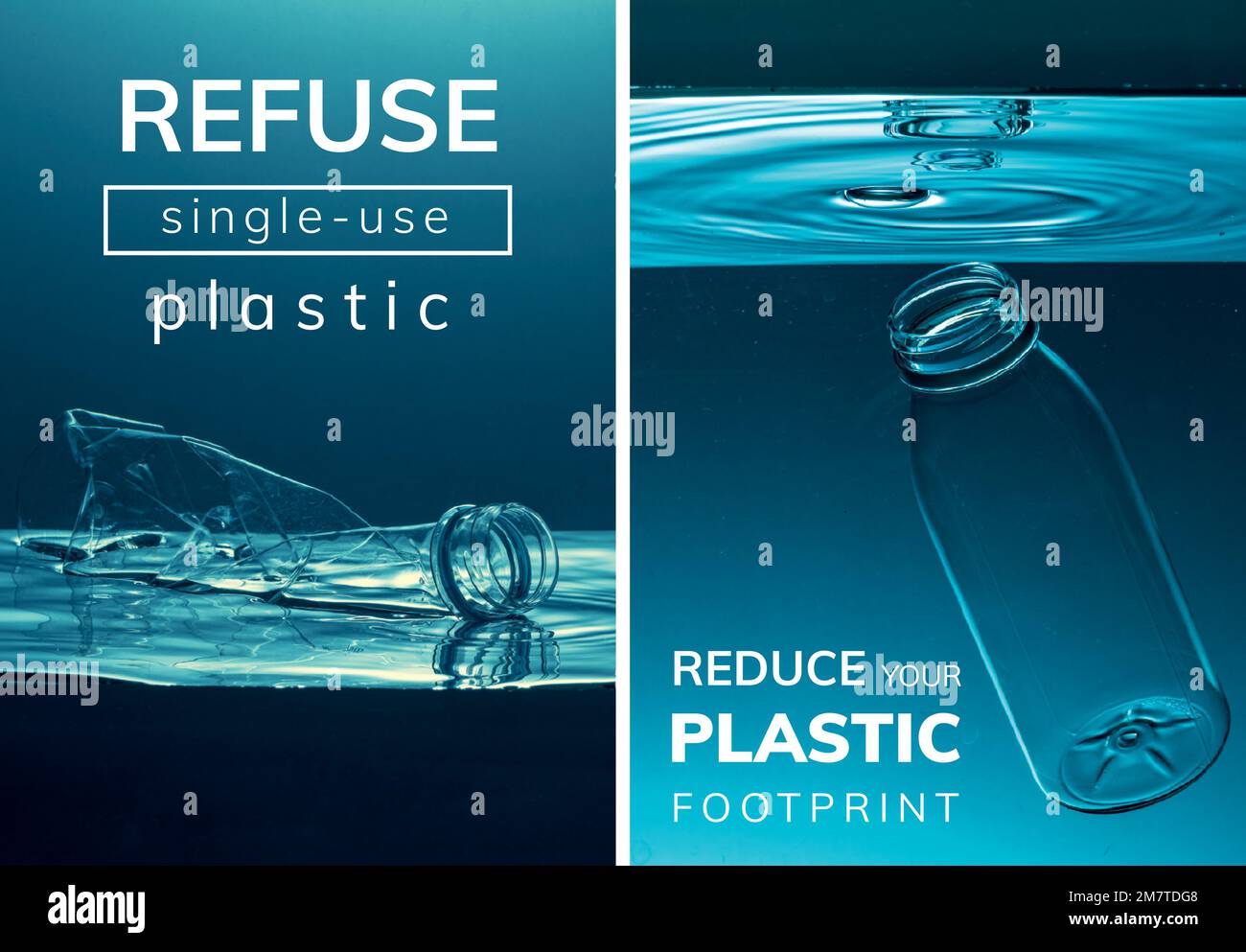 Impatto ambientale della plastica Immagini Vettoriali Stock - Alamy