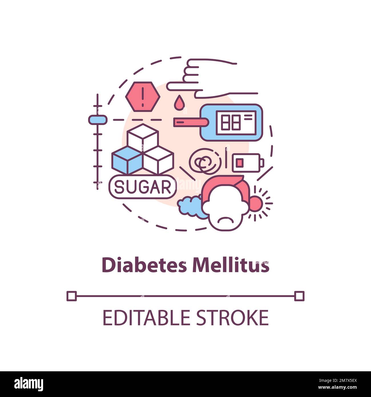 Diabetes mellitus Immagini Vettoriali Stock - Alamy