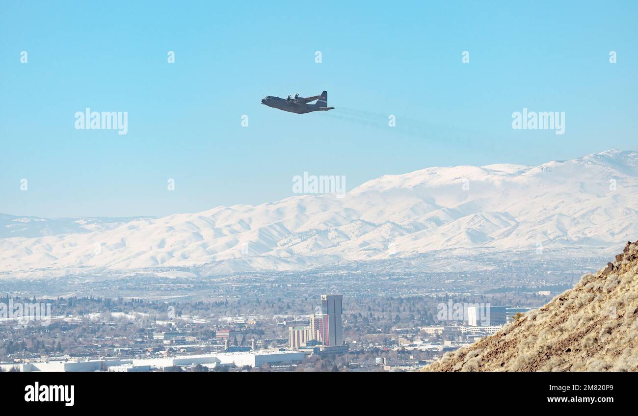 Un aereo C-130 Hercules della 152nd Airlift Wing, Nevada Air National ...