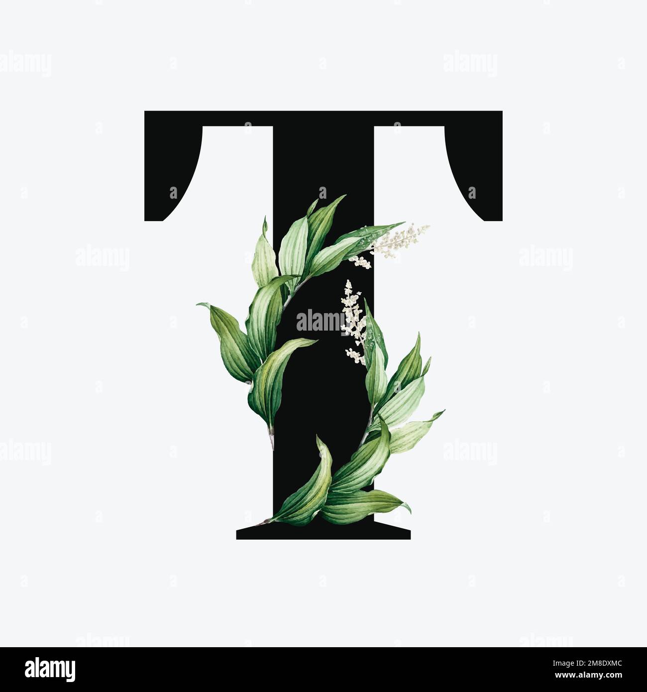 Lettera t stilizzata Immagini Vettoriali Stock - Alamy