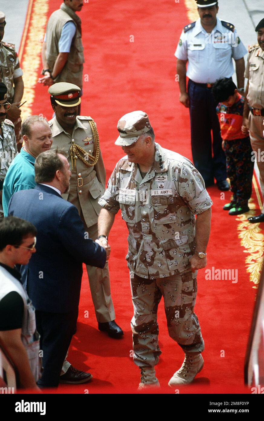 GEN. Norman Schwarzkopf, comandante in capo, Stati Uniti Comando ...