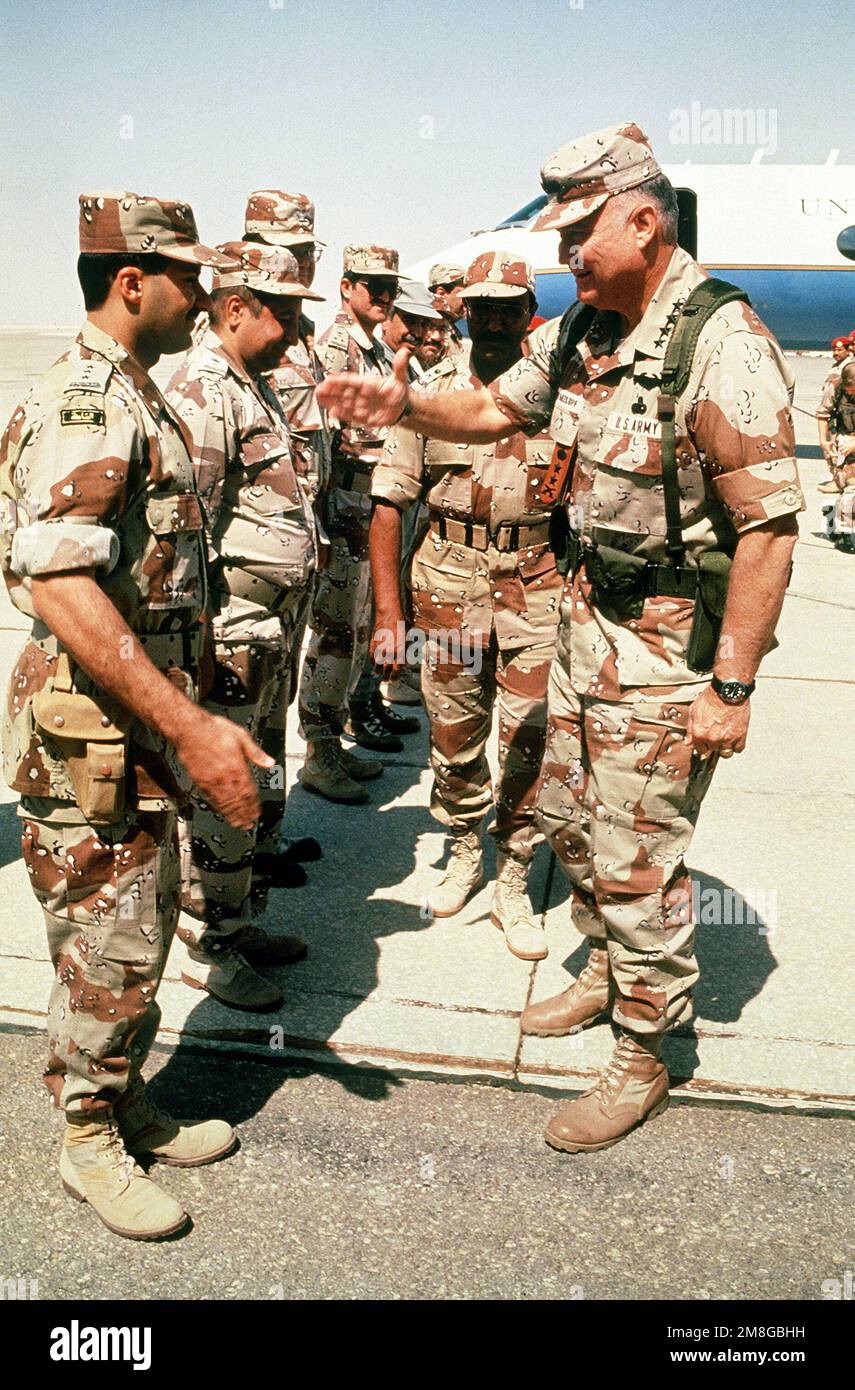 GEN. Norman H. Schwarzkopf, comandante in capo, Stati Uniti Comando ...