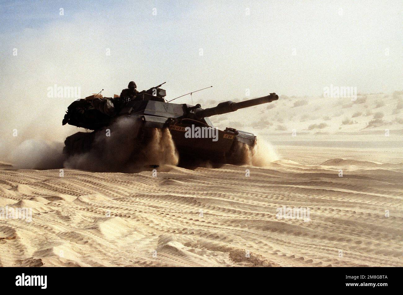 Un carro armato di battaglia principale di Abrams M-1A1 del reggimento ...