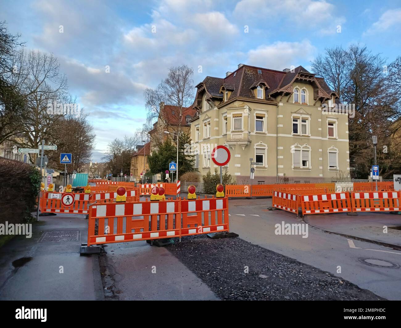 RAVENSBURG, GERMANIA - 14 GENNAIO 2023: Le utenze sotterranee sono in ...