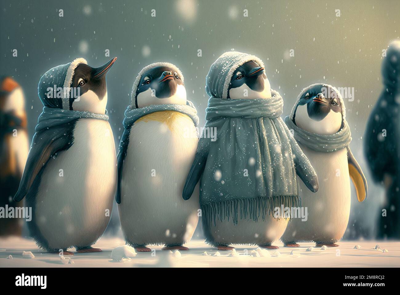 Cartoon penguins immagini e fotografie stock ad alta risoluzione - Alamy