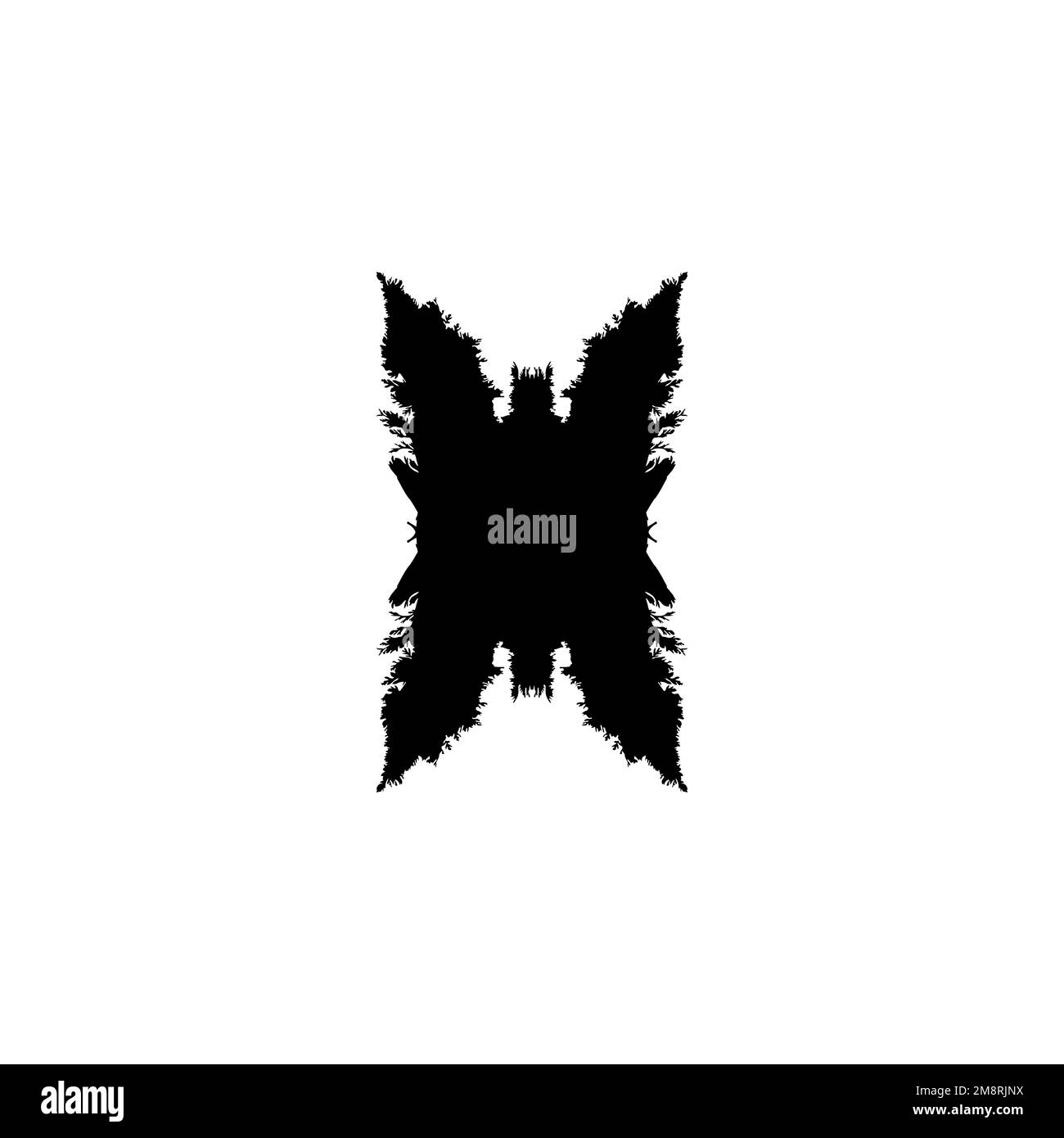 Icona test Rorschach. Simbolo di sfondo del test Rorschach di stile ...
