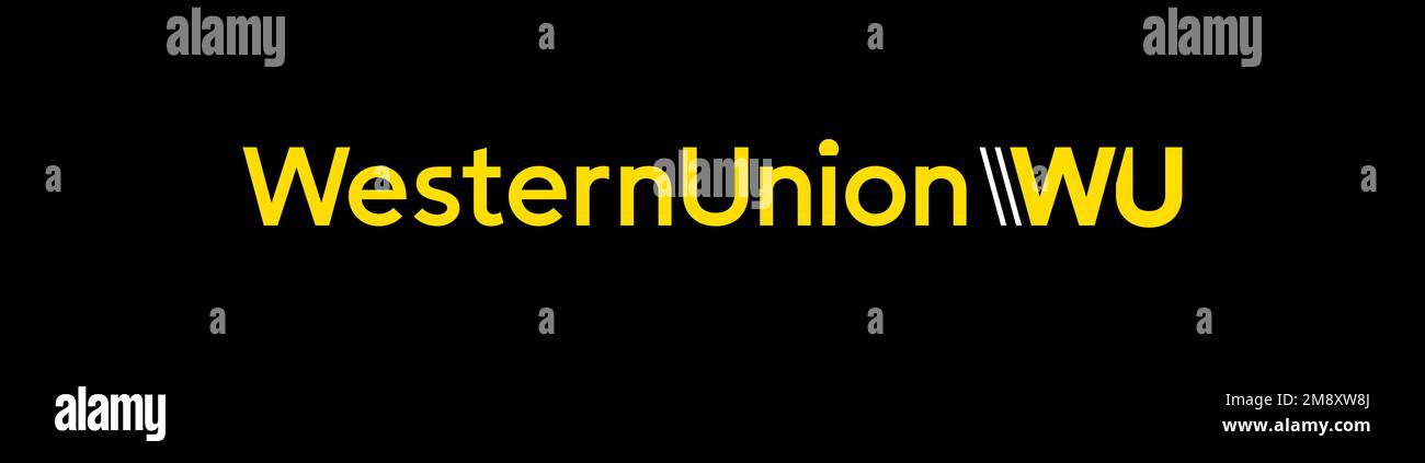 Il logo della societã western union immagini e fotografie stock ad alta ...