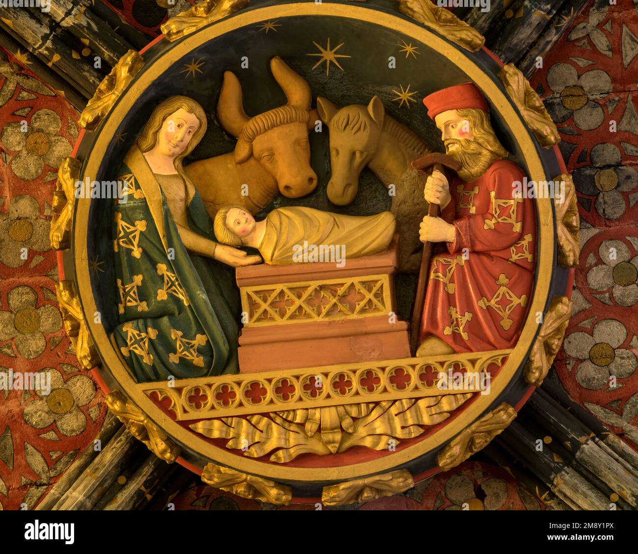 Pietra chiave della volta gotica della Basilica di Santa Maria del Mar ...