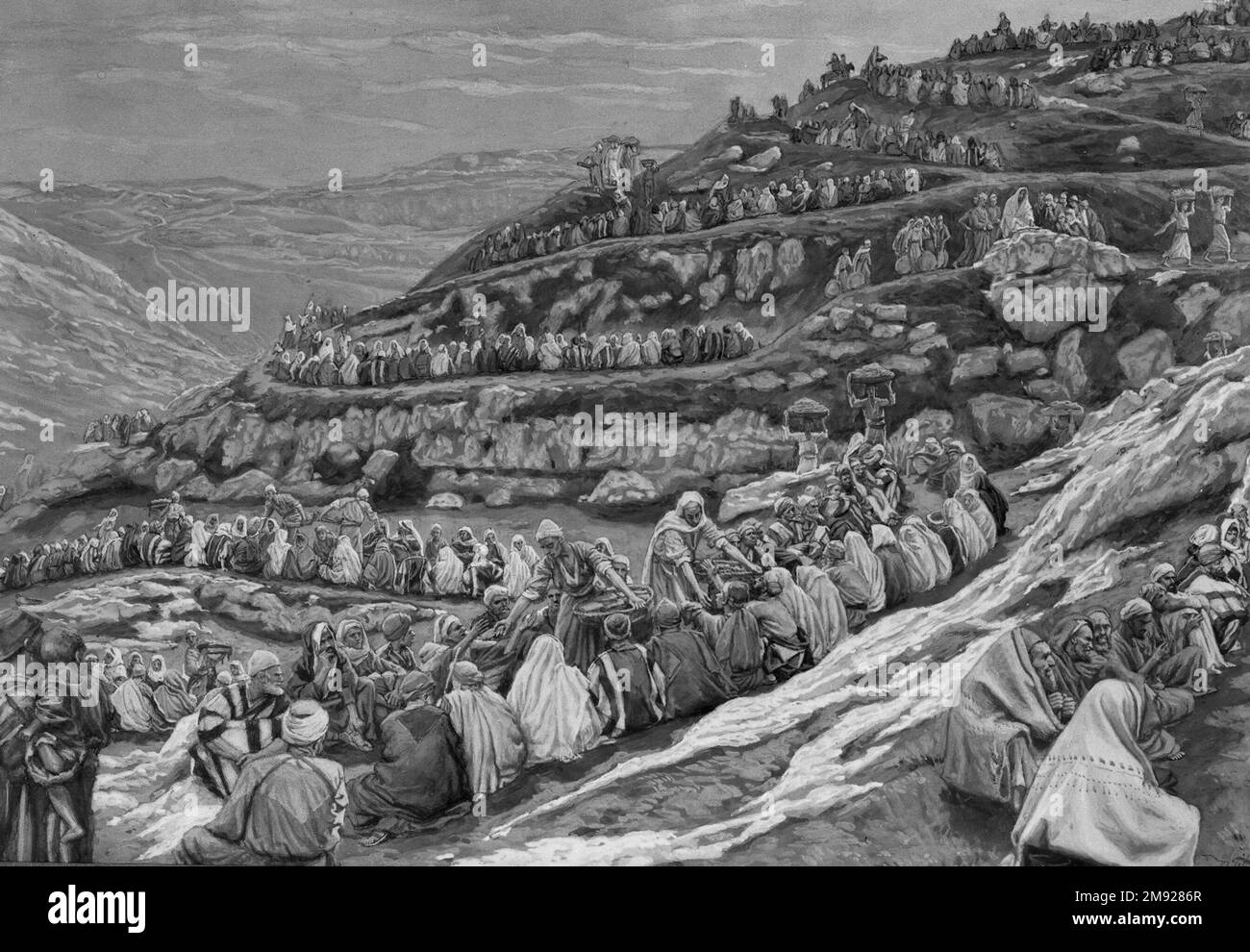 Moltiplicazione dei pani Foto e Immagini Stock in Bianco e Nero - Alamy