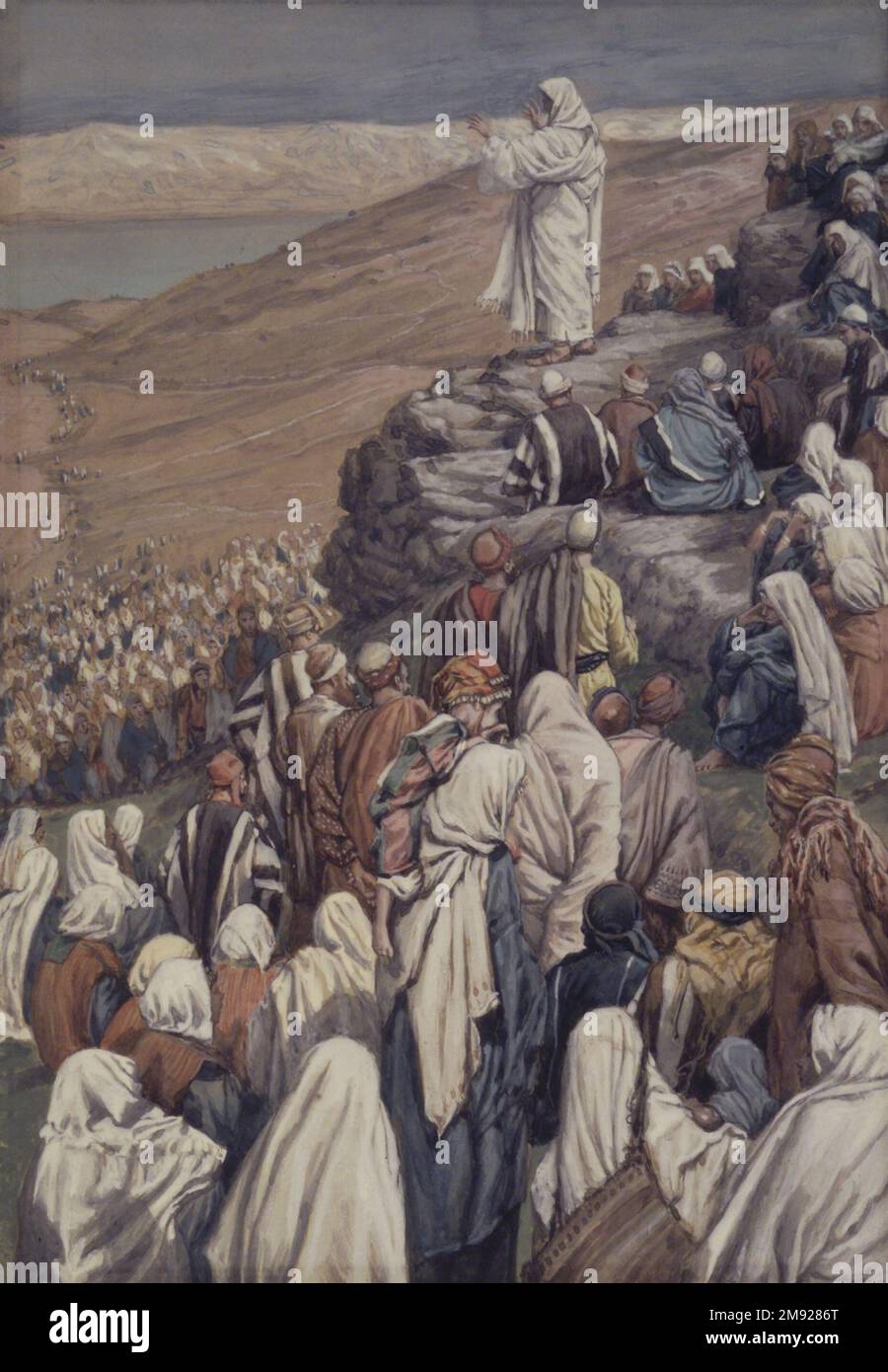 Gesù predica alla folla immagini e fotografie stock ad alta risoluzione ...