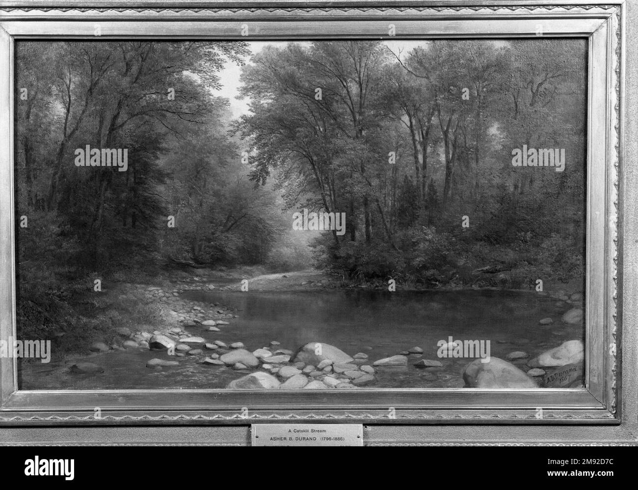 Paesaggio Asher B. Durand (americano, 1796-1886). Paesaggio, 1867. Olio ...