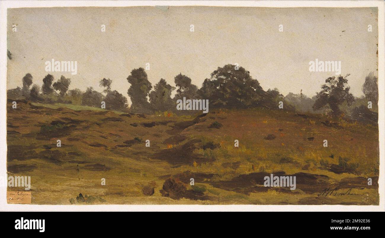 Vista di un campo Auguste-Francois Bonheur (francese, 1824-1884). , all ...