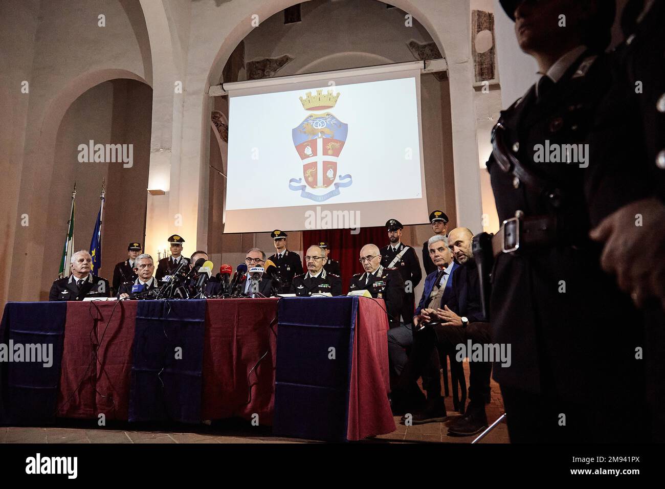 Palermo, Sicilia, Italia. 16th Jan, 2023. Conferenza stampa organizzata ...