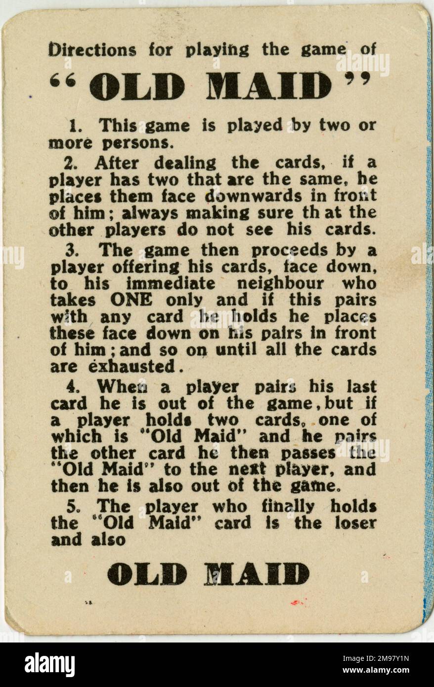 Old maid immagini e fotografie stock ad alta risoluzione - Alamy
