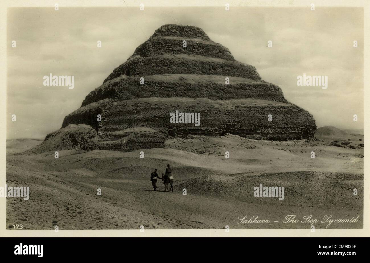 La piramide di Djoser (o Zoser), o piramide a gradini nella necropoli ...