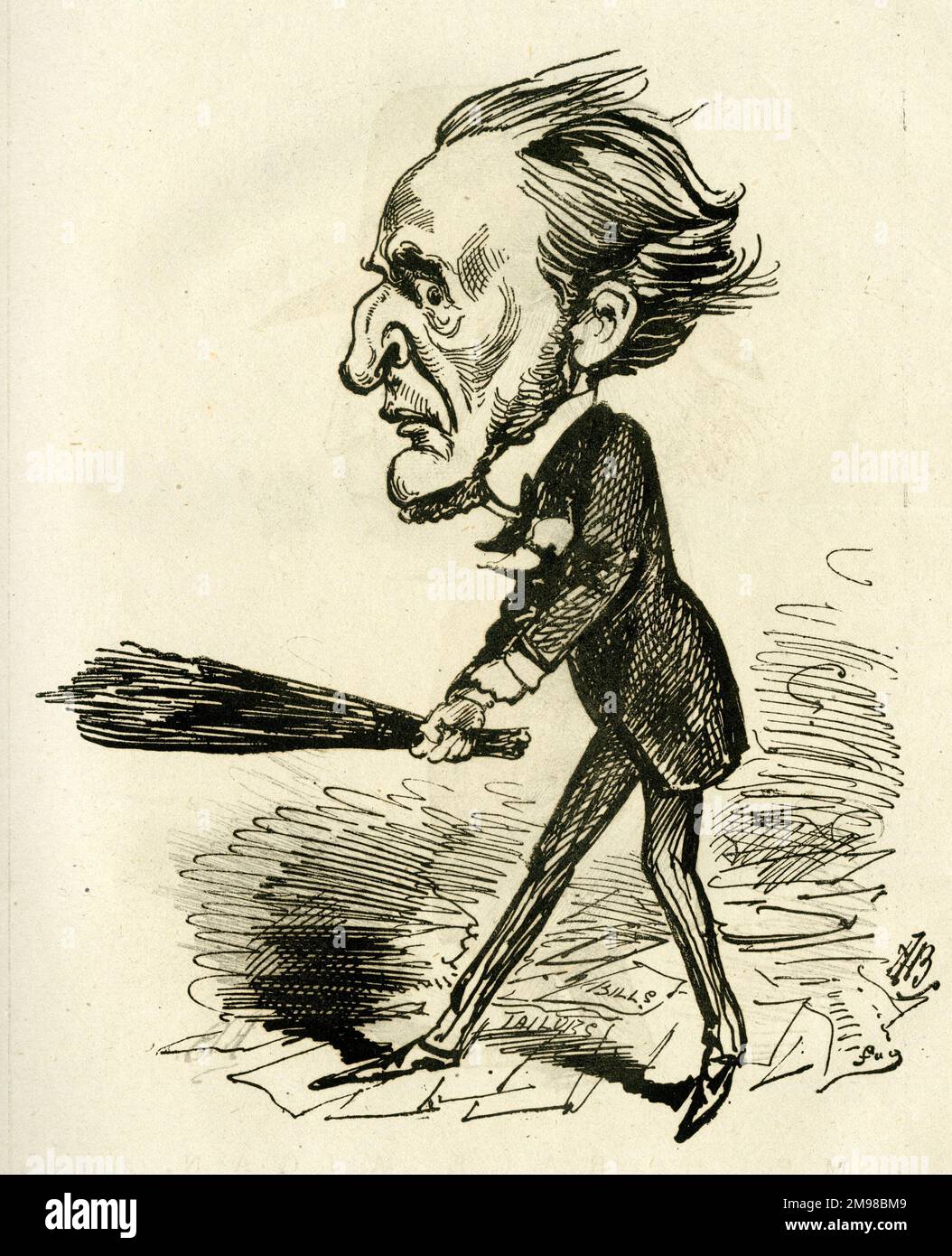 Cartoon, Hugh McCalmont Cairns, 1st Earl Cairns (1819-1885) -- tenere ...