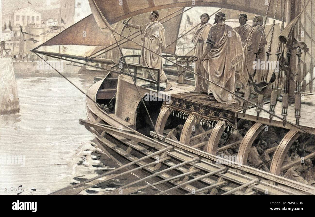 Greek trireme immagini e fotografie stock ad alta risoluzione - Alamy