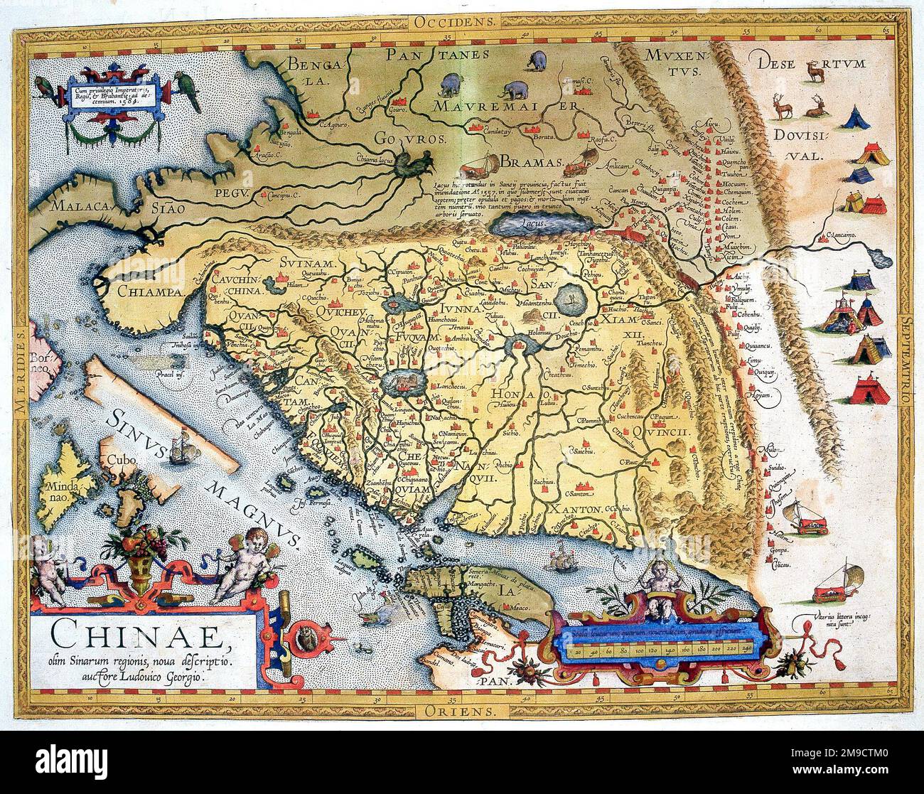 Mappa Del Xvi Secolo Della Cina Immagini E Fotografie Stock Ad Alta