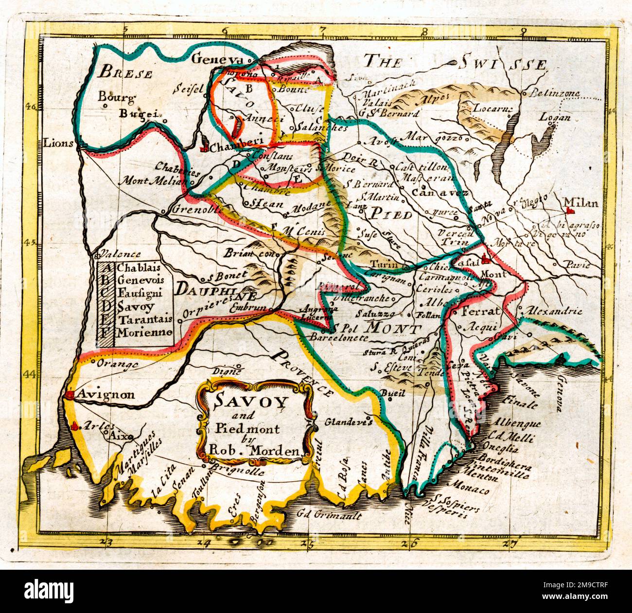 Mappa della savoia immagini e fotografie stock ad alta risoluzione - Alamy