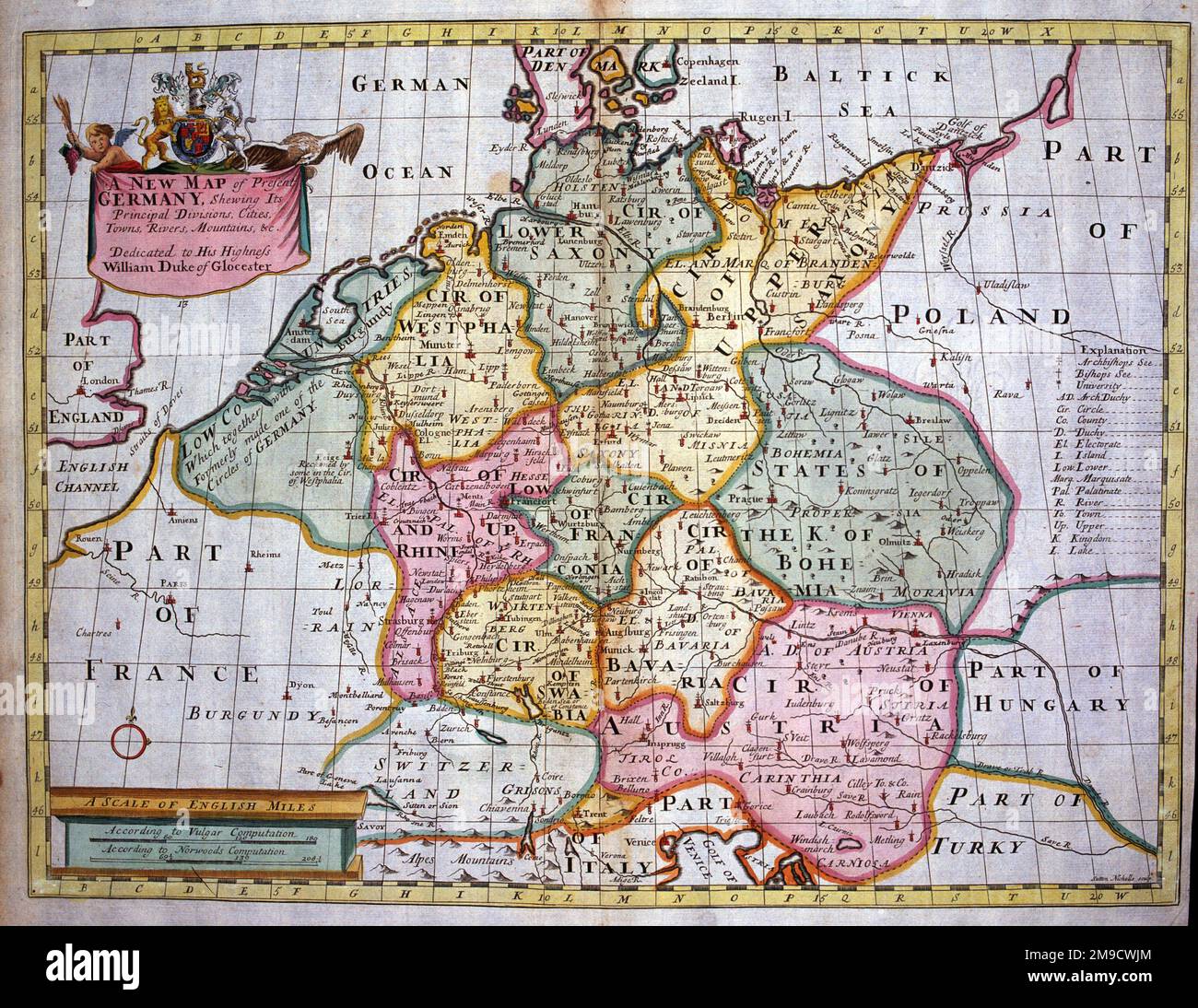 Mappa storica della germania immagini e fotografie stock ad alta ...