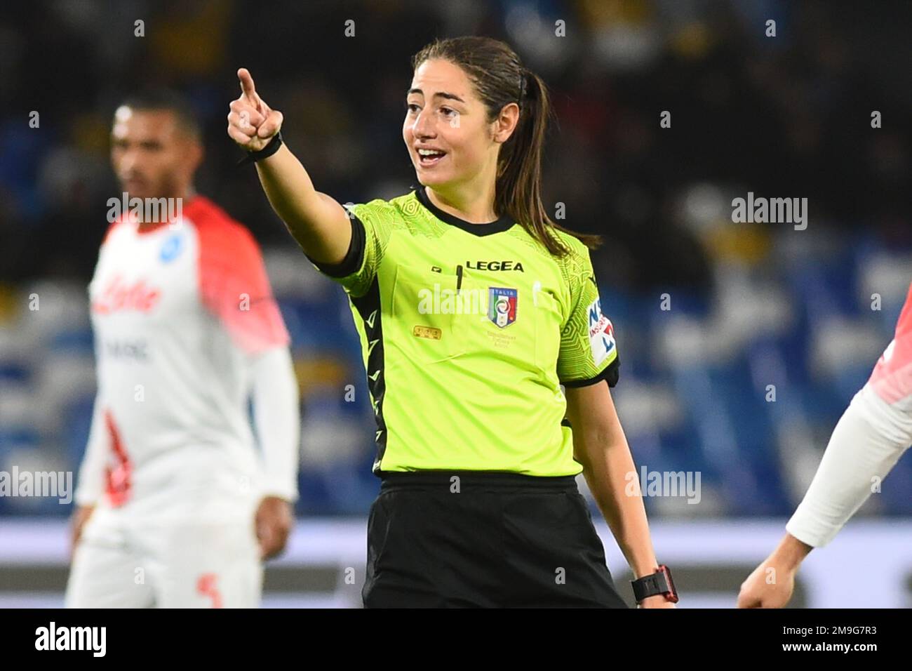 Napoli, Italia. 17th Jan, 2023. La regia Maria Sole Ferrieri Caputi ...