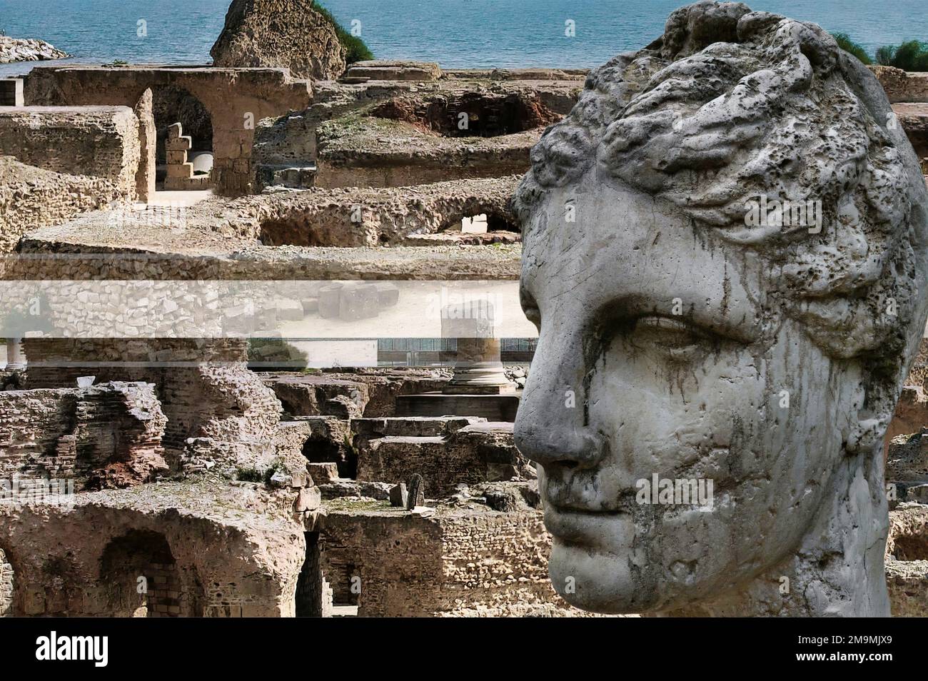 Le rovine della famosa Cartagine (Tunisia), antica città fenicia, una ...