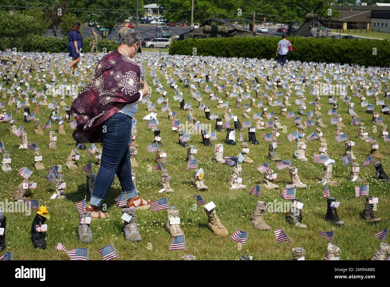 Soldati, famiglie Gold Star e veterani della 101st divisione Airborne ...