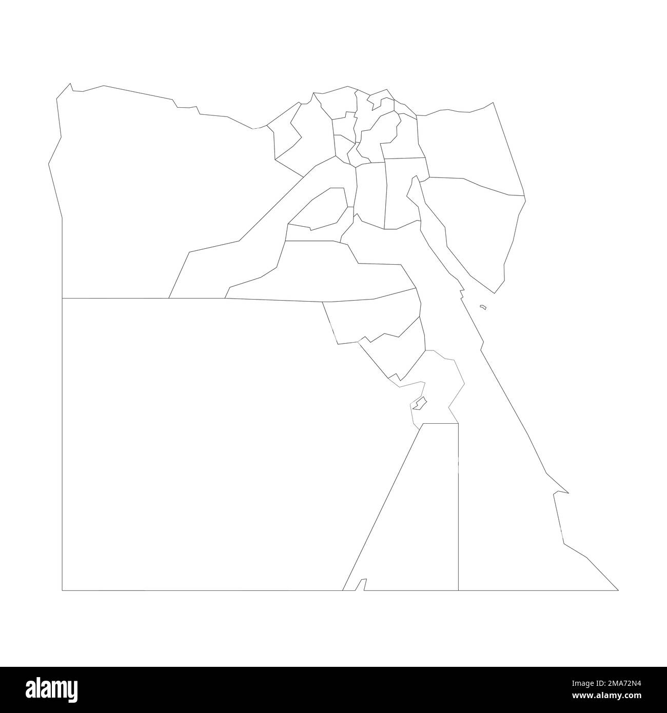 Mappa egitto politica immagini e fotografie stock ad alta risoluzione ...
