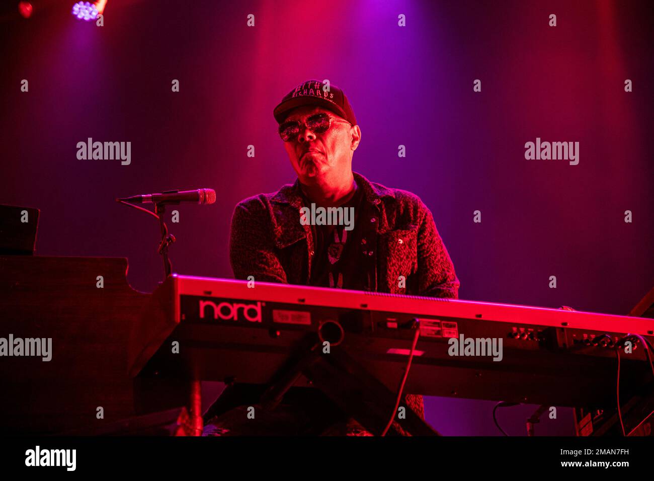 Ivan Neville of Dumpstaphunk performs at the All In Music & Arts ...