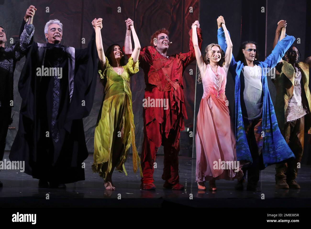 Actors Daniel Lavoie, from left, Hiba Tawaji, Angelo Del Vecchio, Emma ...