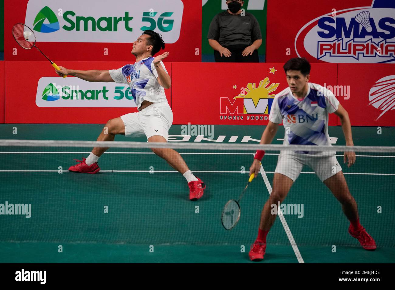 Indonesia's Pramudya Kusumawardana, left, and Yeremia Erich Yoche Yacob ...