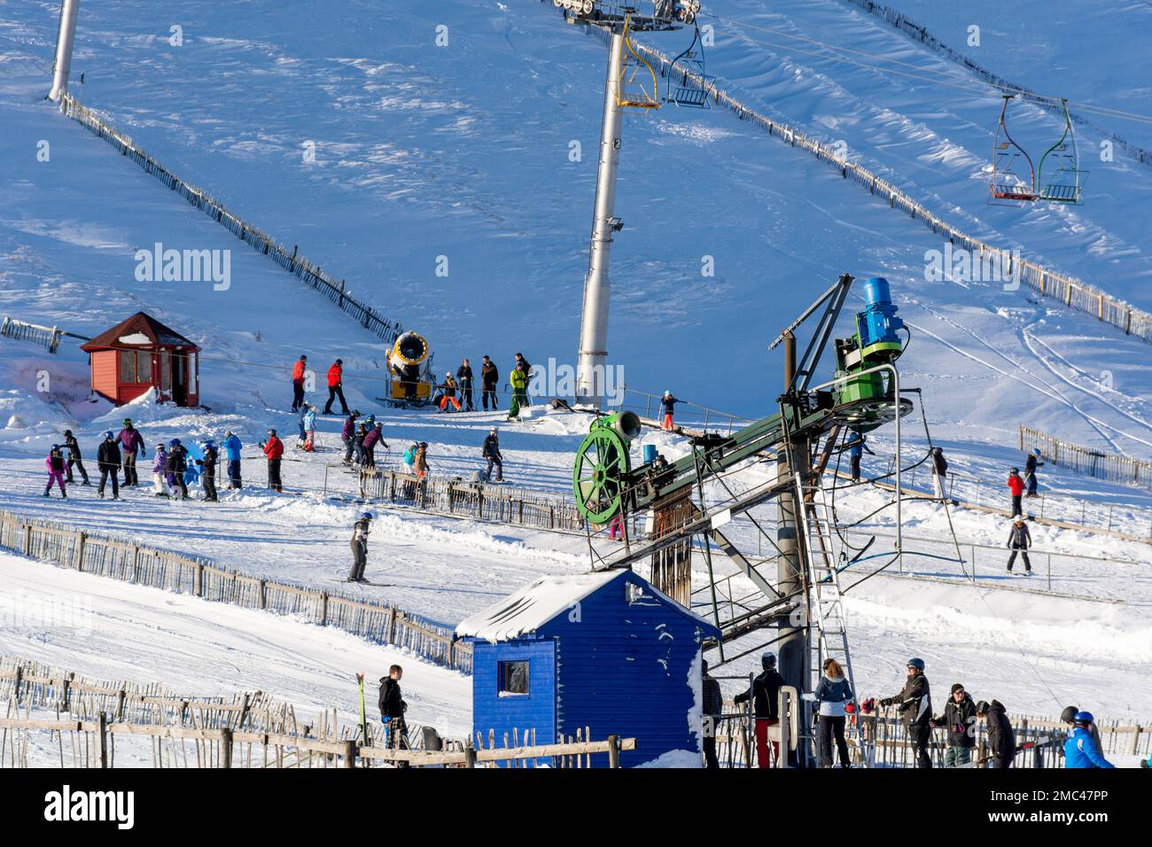 Lecht Ski Centre Cairngorms National Park Scotland neve profonda la ...
