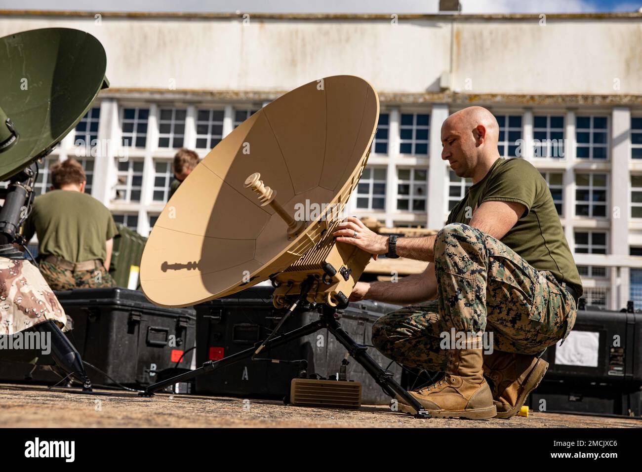 STATI UNITI Corpo Marino Gunnery Sgt. Levi Moser, un capo delle ...