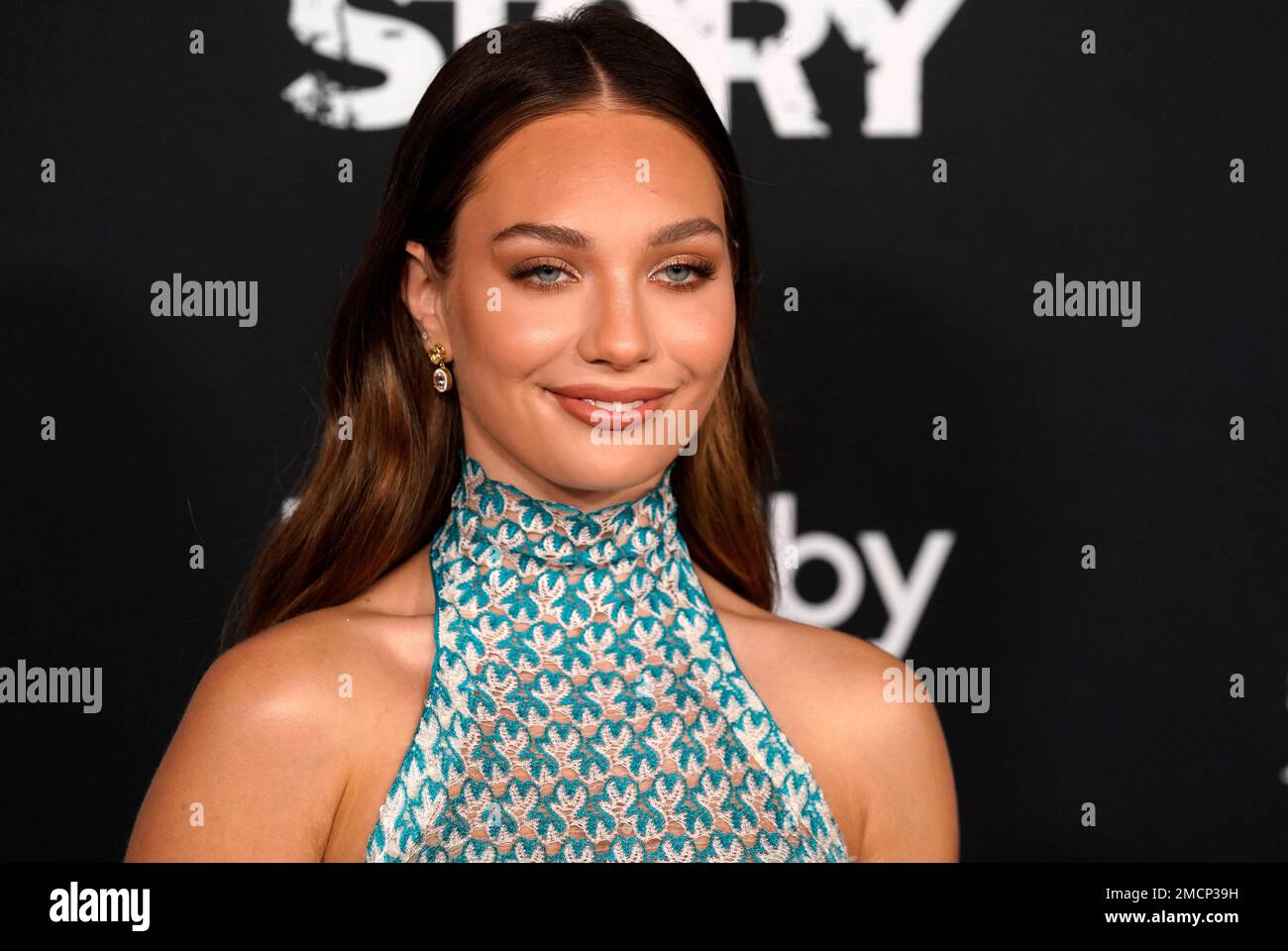 Maddie Ziegler poses at the premiere of the film "West Side Story ...