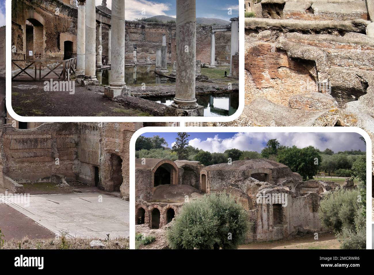 Villa adriana imperial villa built by emperor hadrian tivoli immagini e ...