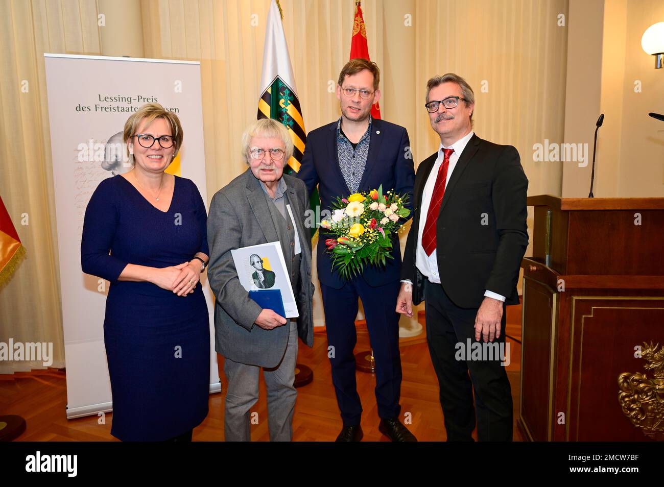 Barbara Klepsch,Andreas Reimann,Clemens Meyer,Maik Weise bei der ...