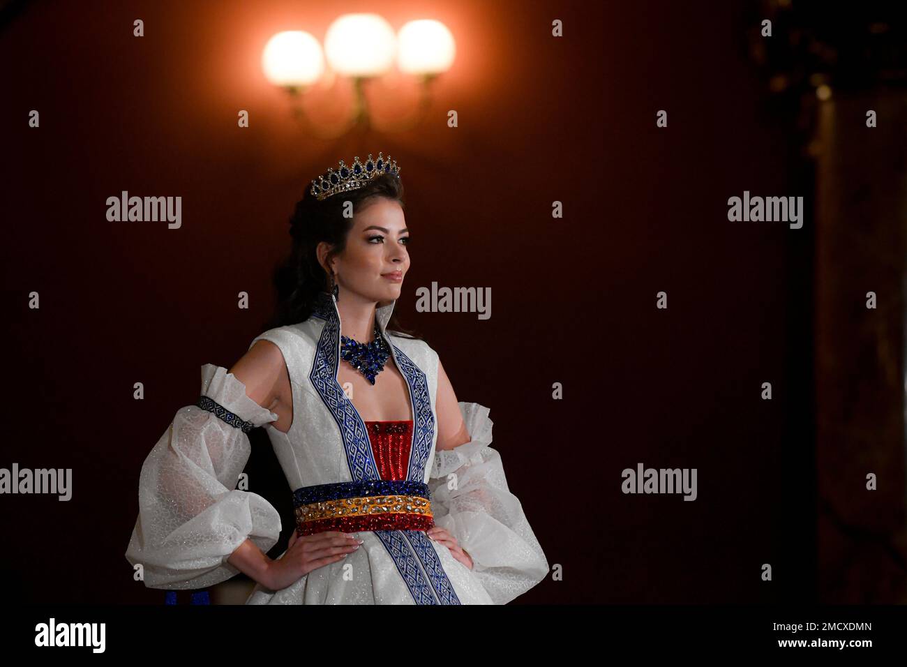 Miss Universe contestant Carmina Olimpia Cotfas of Romania poses ...